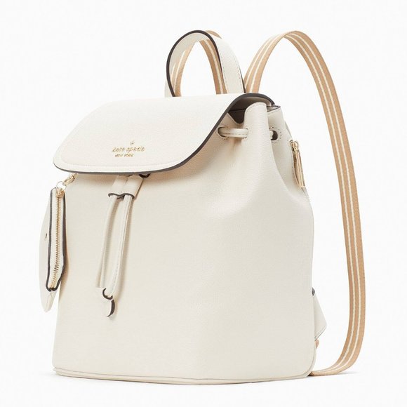 kate spade | Bags | New Kate Spade Rosie Medium Flap Backpack Parchment ...